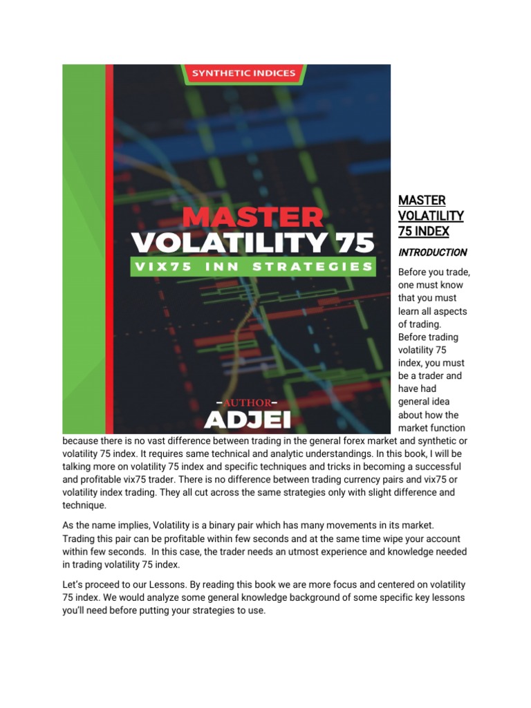 VIX75 Trading Strategies Explained | PDF
