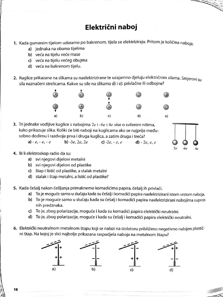 Elektrostatika Zadaci | PDF