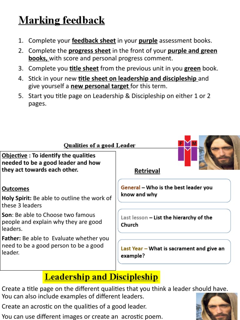 Qualities of A Good Leader - Lesson 1 - SHE | PDF | Leadership | Psychology