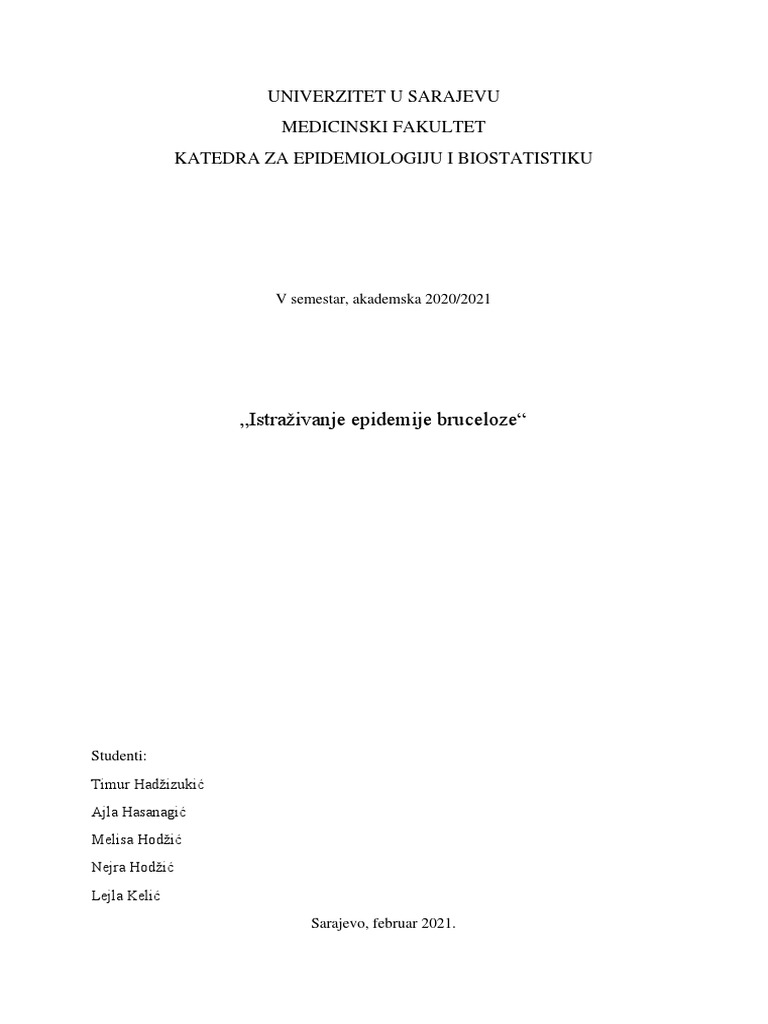 Bruceloza 1 | PDF