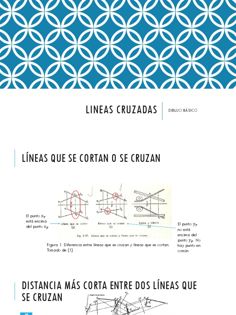 Lineas Cruzadas: Dibujo Básico | PDF | Perpendicular | Geometría