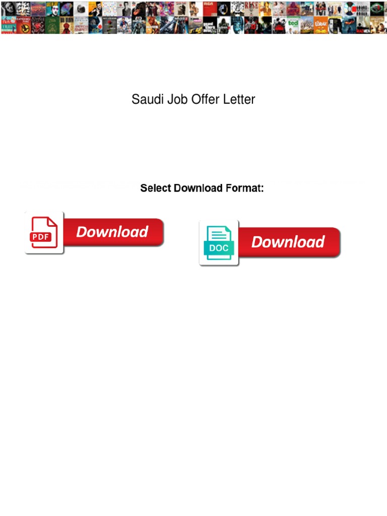 Saudi Job Offer Letter | PDF | Travel Visa | Saudi Arabia