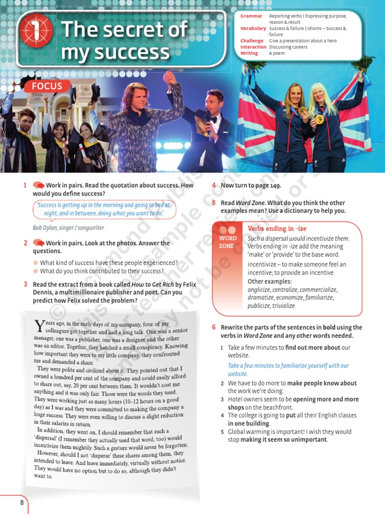 Achievers C1 Students Book | PDF | Adjective | Verb