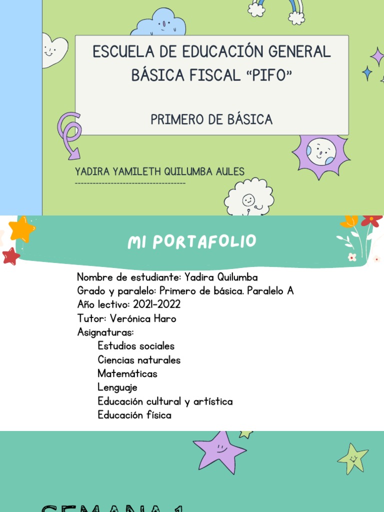 Portafolio de Primero de Básica | PDF | Bailes | Ciencia cognitiva