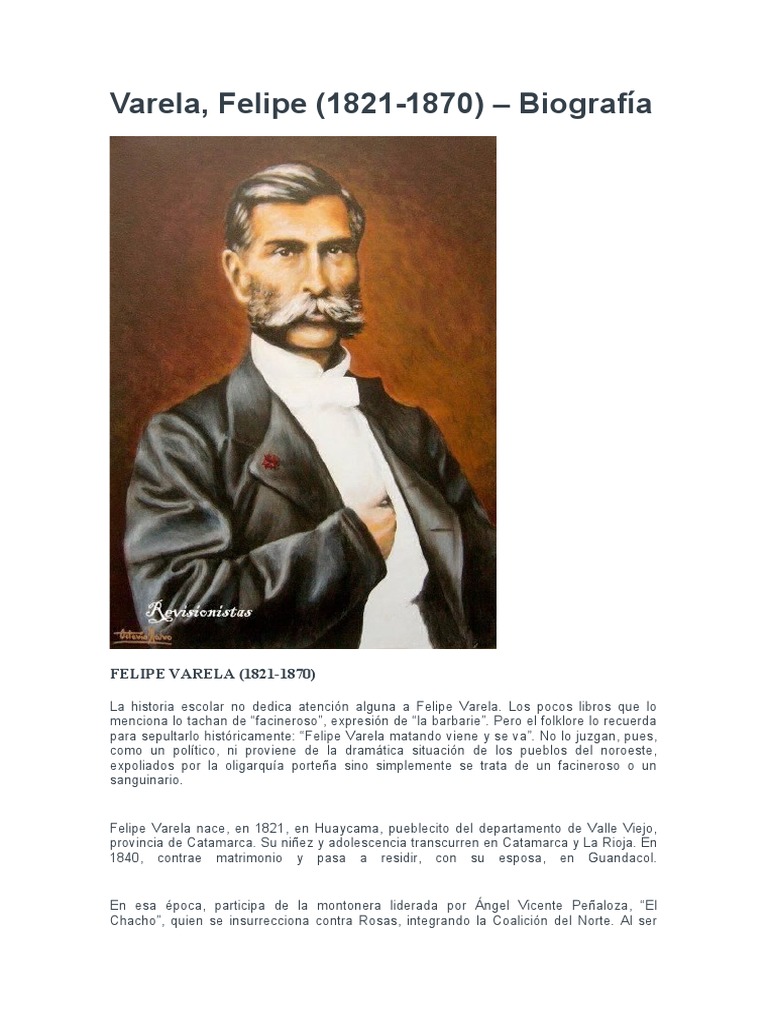 Felipe Varela Biografia | PDF | Argentina | Militar