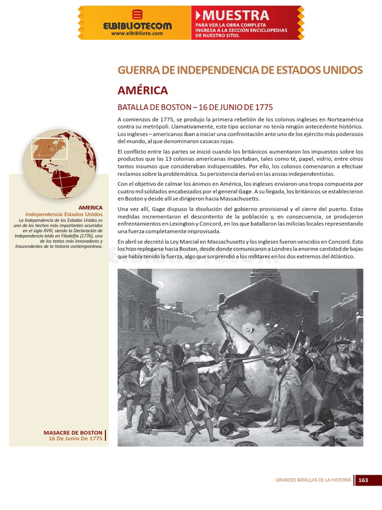 Batalla de Boston: Primer Conflicto Colonial | PDF | Asedio de Yorktown ...