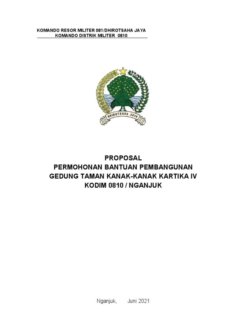 Proposal TK Kartika 2021 | PDF