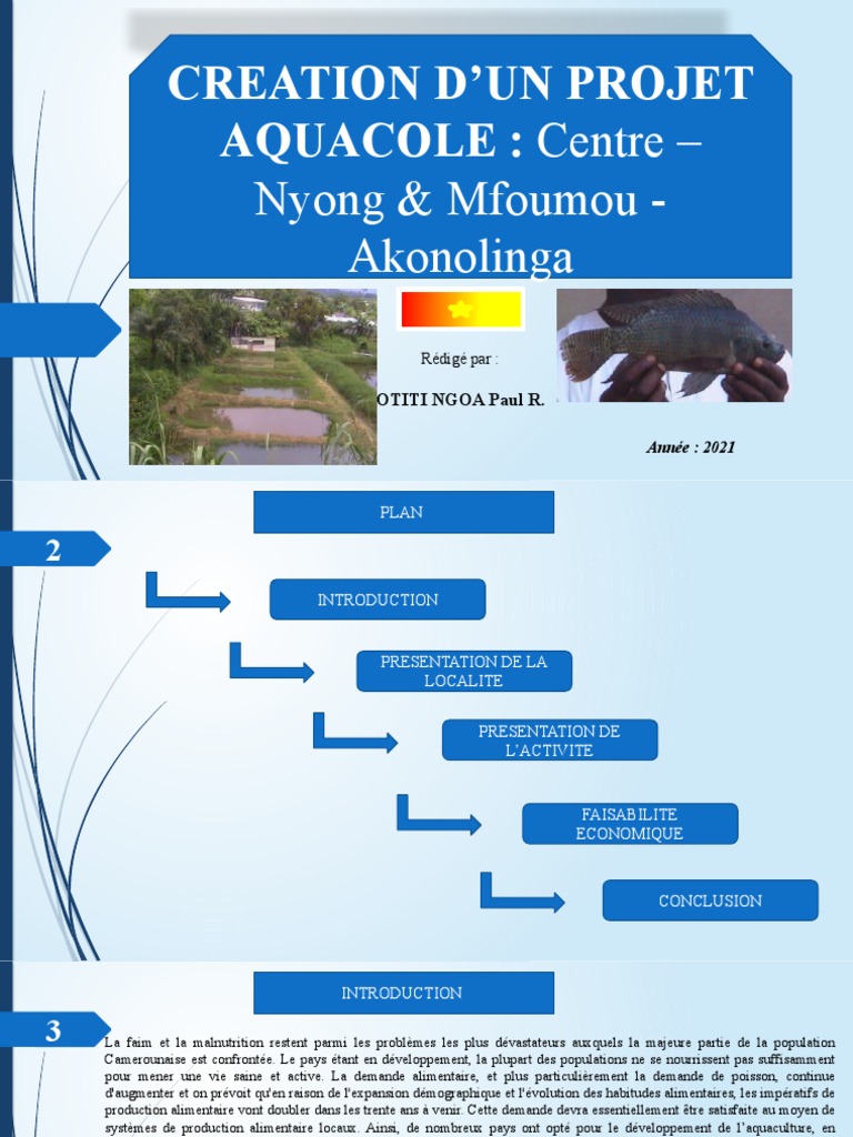 Projet Pisciculture | PDF | Aquaculture | Étang
