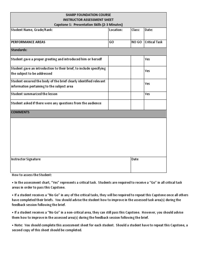 Capstone Evaluation Sheets | PDF | Sexual Harassment | Evaluation