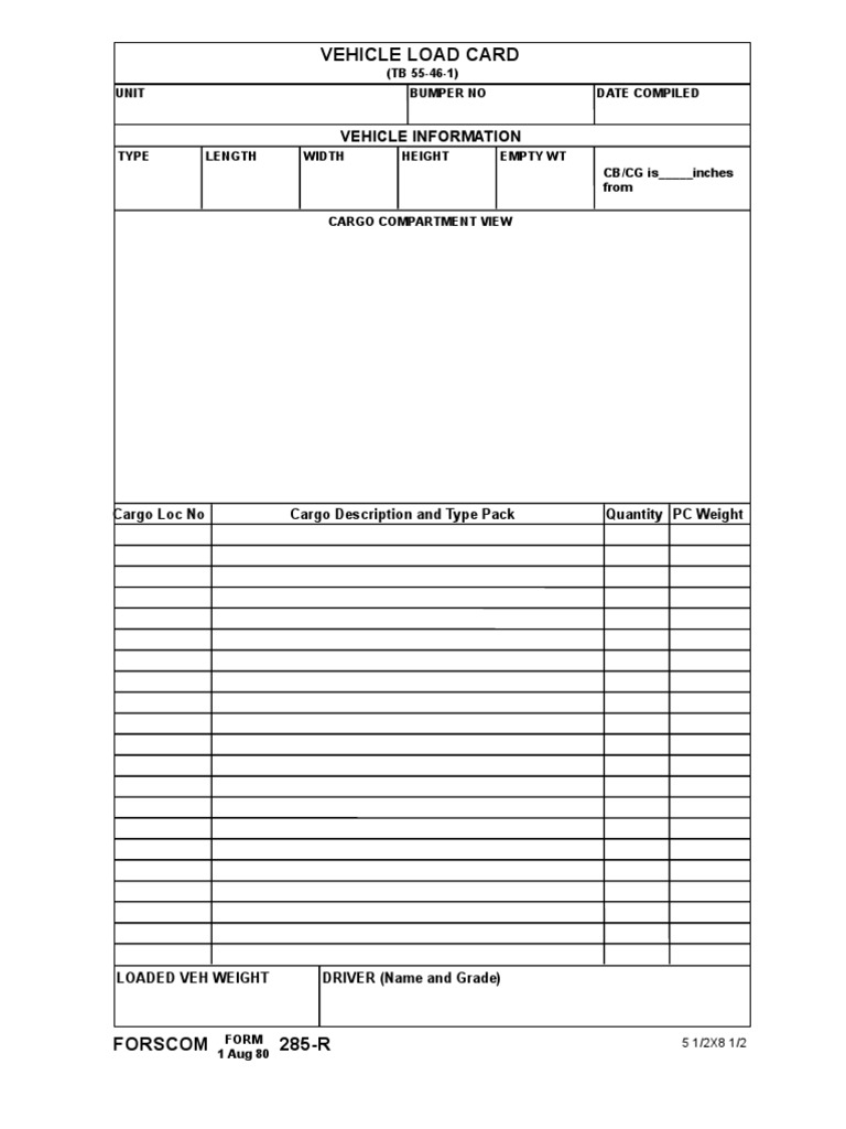 Load Plans | PDF | Service Industries | Manufactured Goods
