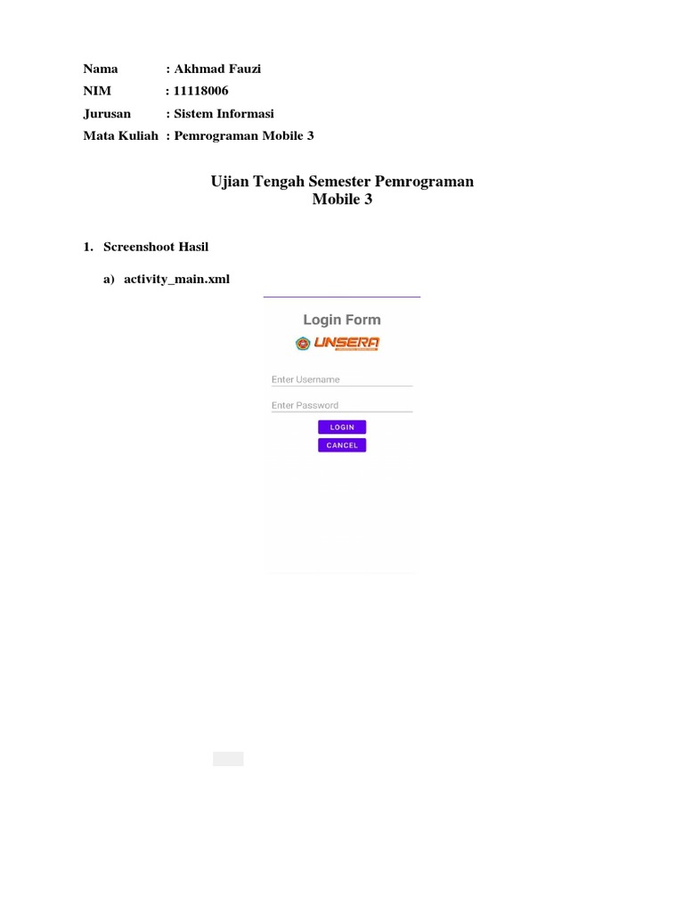 Mobile App Login Form UTS | PDF | Information Retrieval | Computer ...