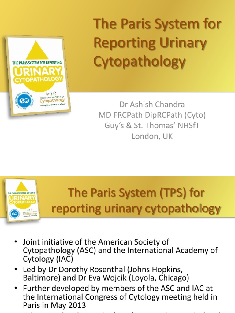 The Paris System For Reporting Urinary Cytopathology | PDF ...