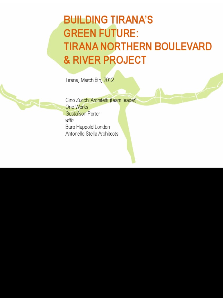 Tirana Northern Boulevard & River Plan | PDF | Sustainability | Low ...