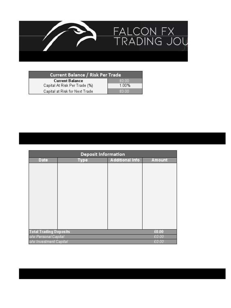 Falcon FX Journal & Performance Analyser (V2) | PDF | Money | Financial ...
