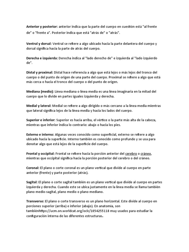 Anterior y Posterior | PDF