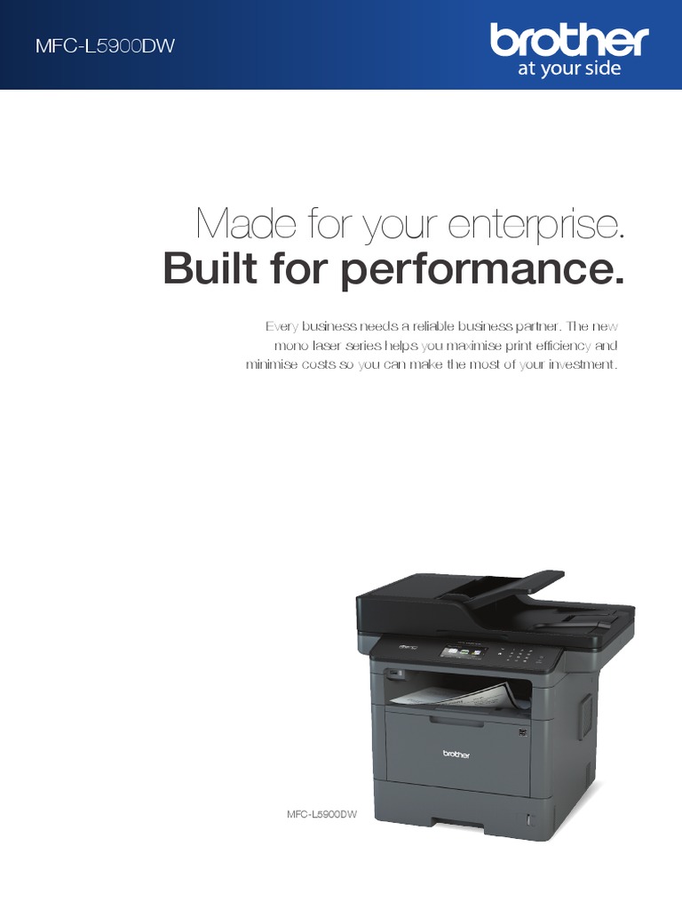 Brother DL Series - MFC-L5900DW | PDF | Image Scanner | Fax