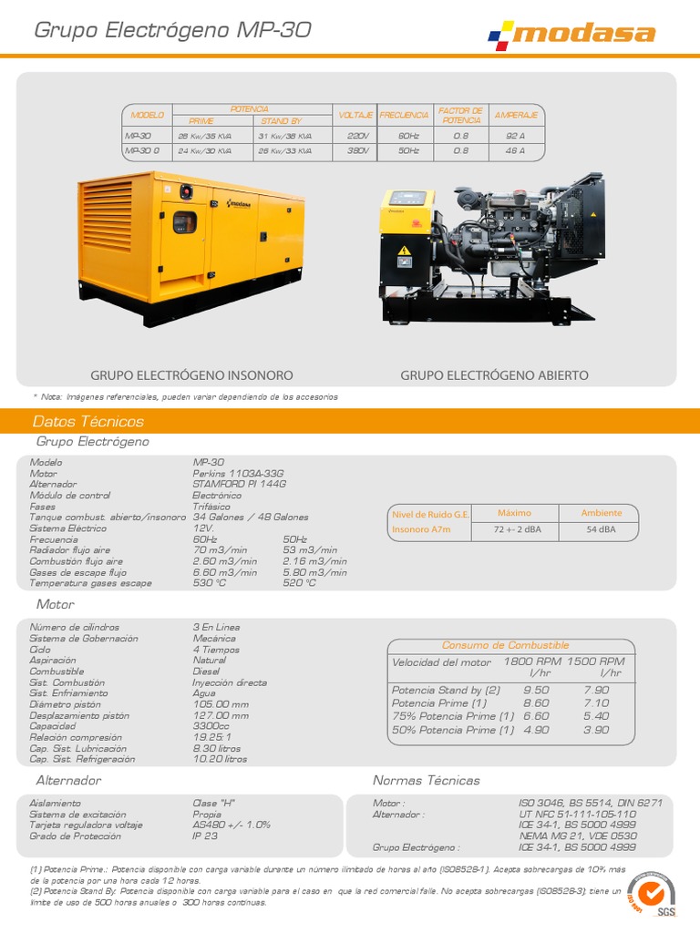 Modasa MP 30 | PDF | Cantidades fisicas | Ingenieria Eléctrica