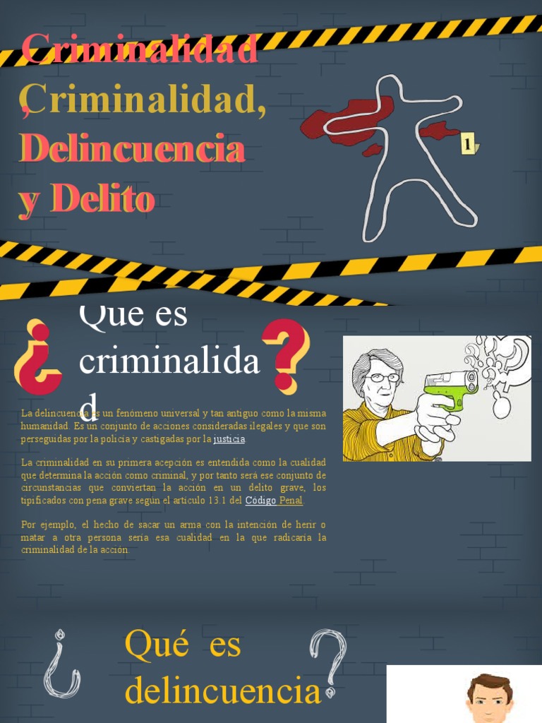 Criminalidad, Delincuencia y Delito | PDF | Derecho penal | Comercio ...
