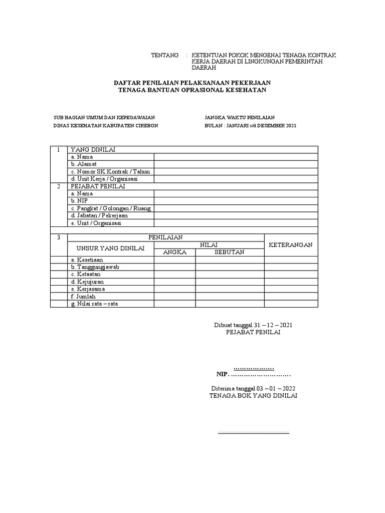 Format DP3 HONOR | PDF