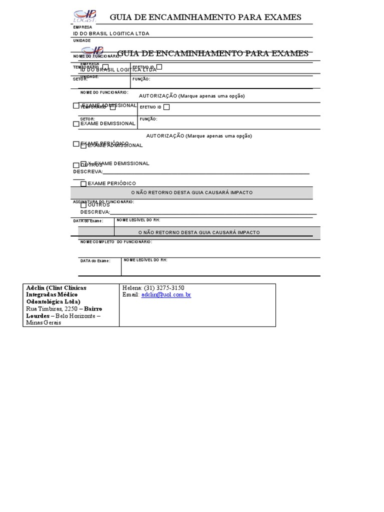 Guia de Encaminhamento para Atendimento Médico | PDF | Negócios