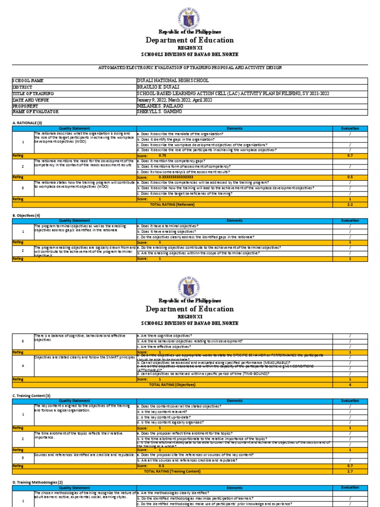 Department of Education: Republic of The Philippines | PDF ...