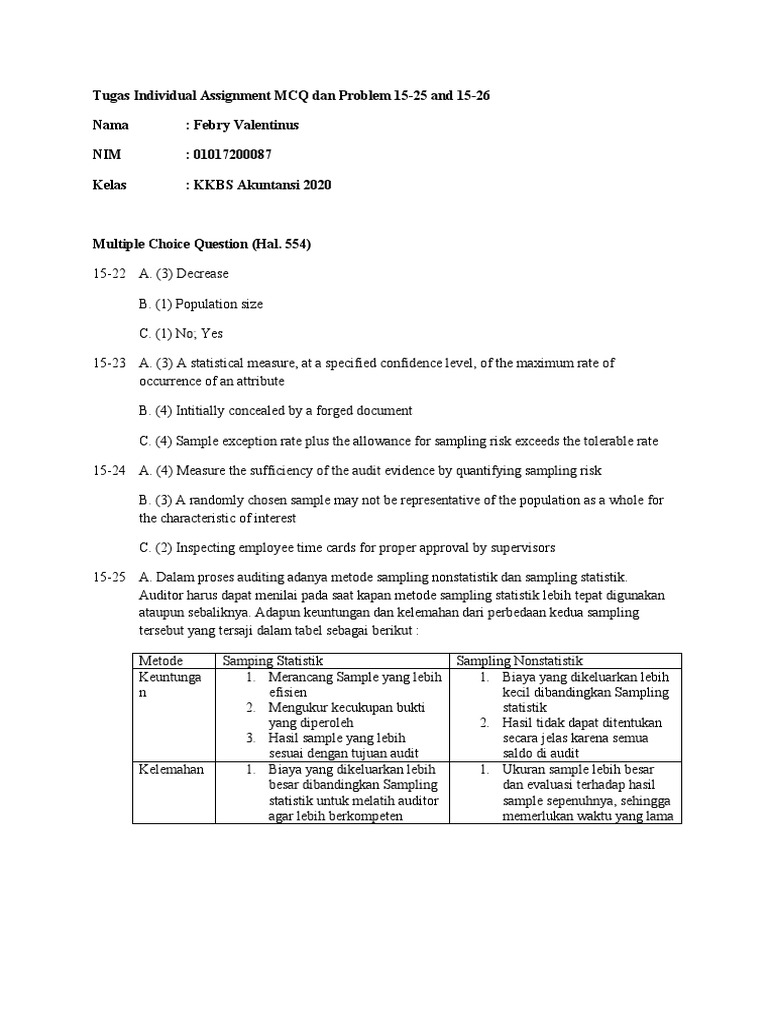 Chapter 3 - Auditing 2 | PDF