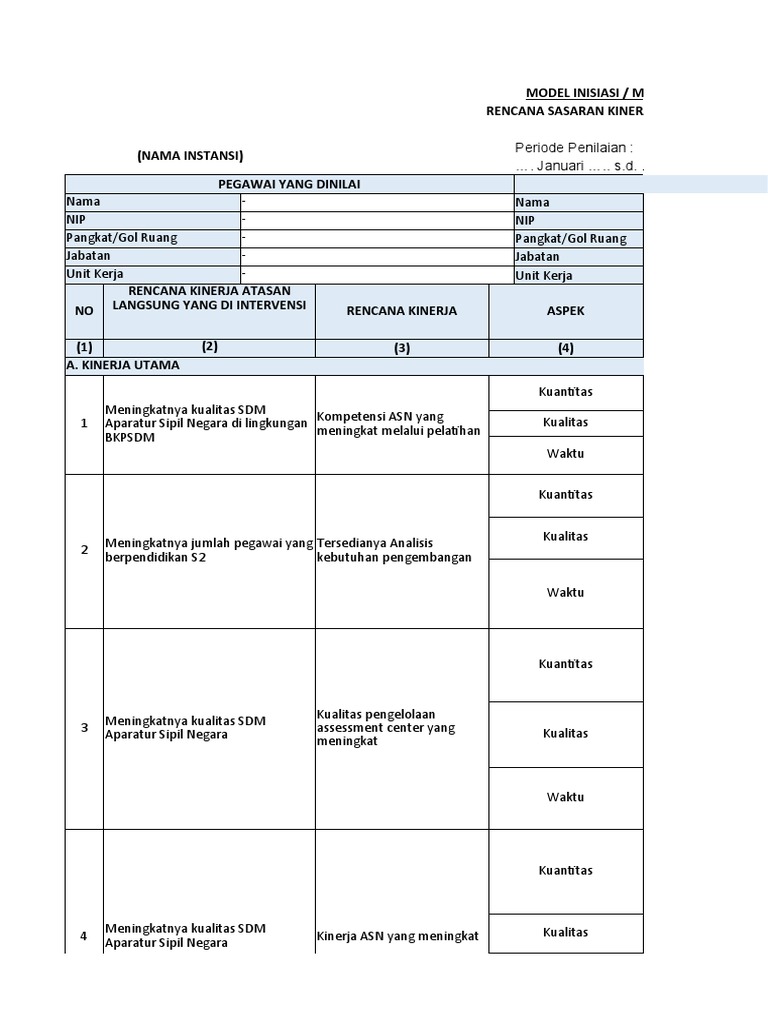 Simulasi Penyusunan SKP JAJF | PDF