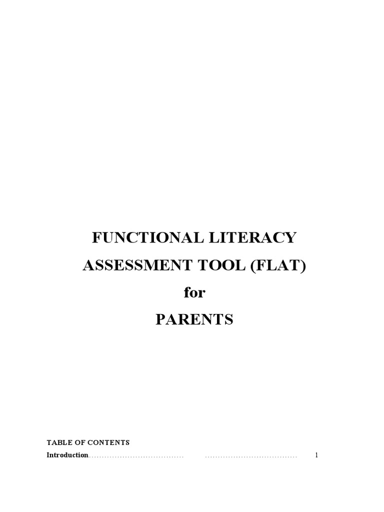 FINALDRAFT FLAT For Parents For-Print | PDF | Reading Comprehension ...