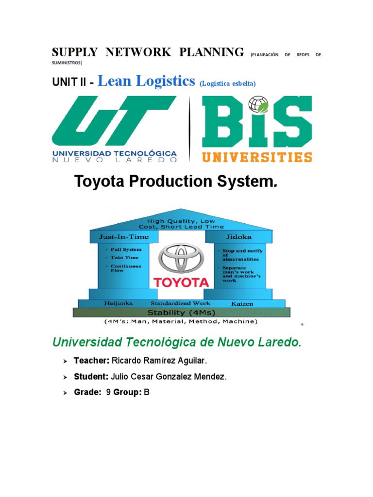 Toyota Production System | PDF | Lean Manufacturing | Strategic Management
