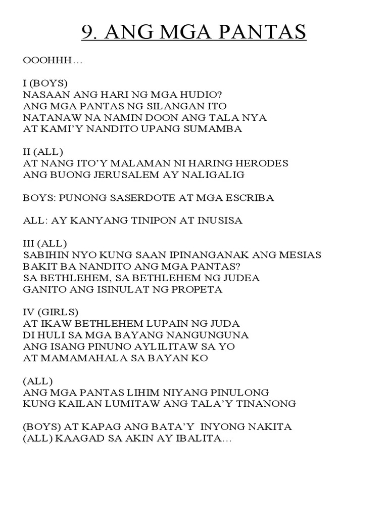 Ang Mga Pantas | PDF