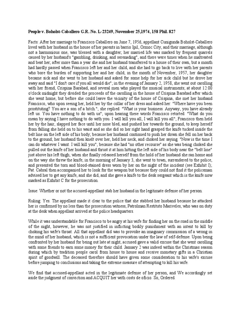 Case Digest 3 | PDF | Mitigating Factor | Self Defense