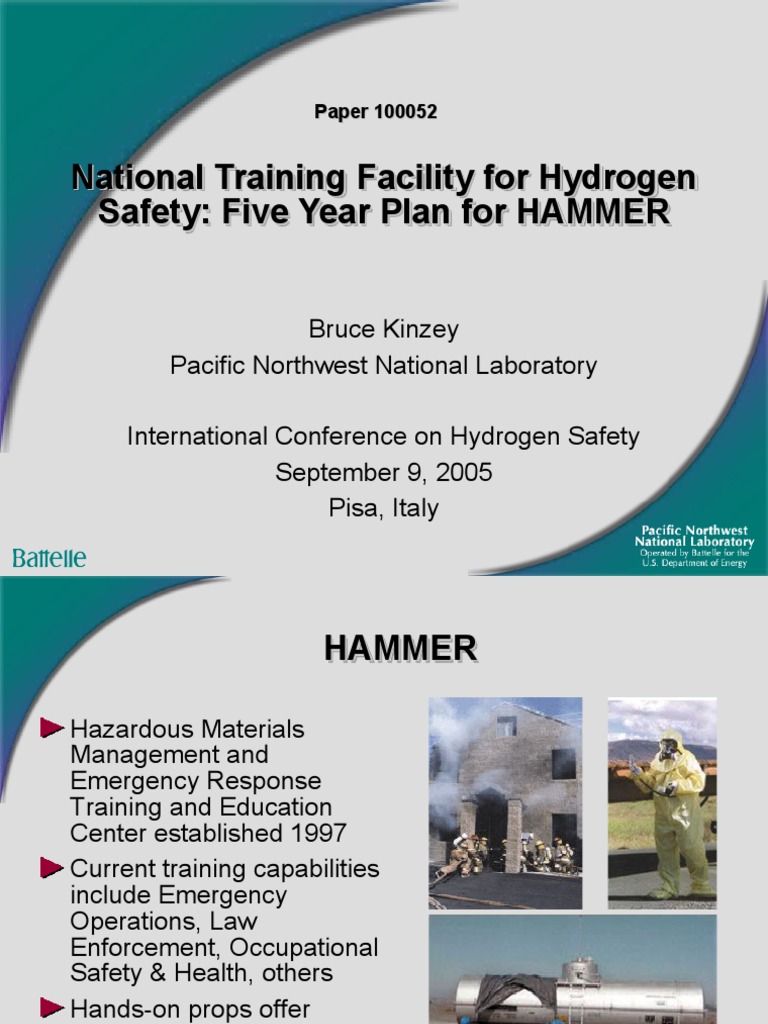 Training Facility For Hydrogen Safety | PDF | Firefighter | Emergency