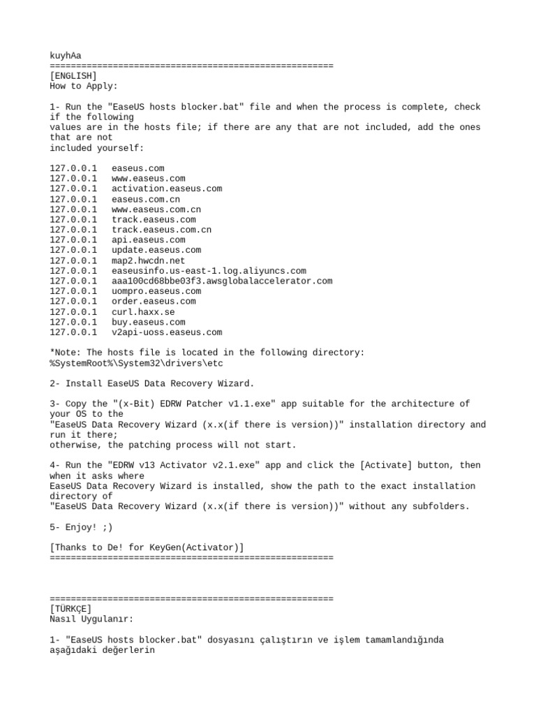 Readme (Edrw) | PDF | Software Development | Computer Data