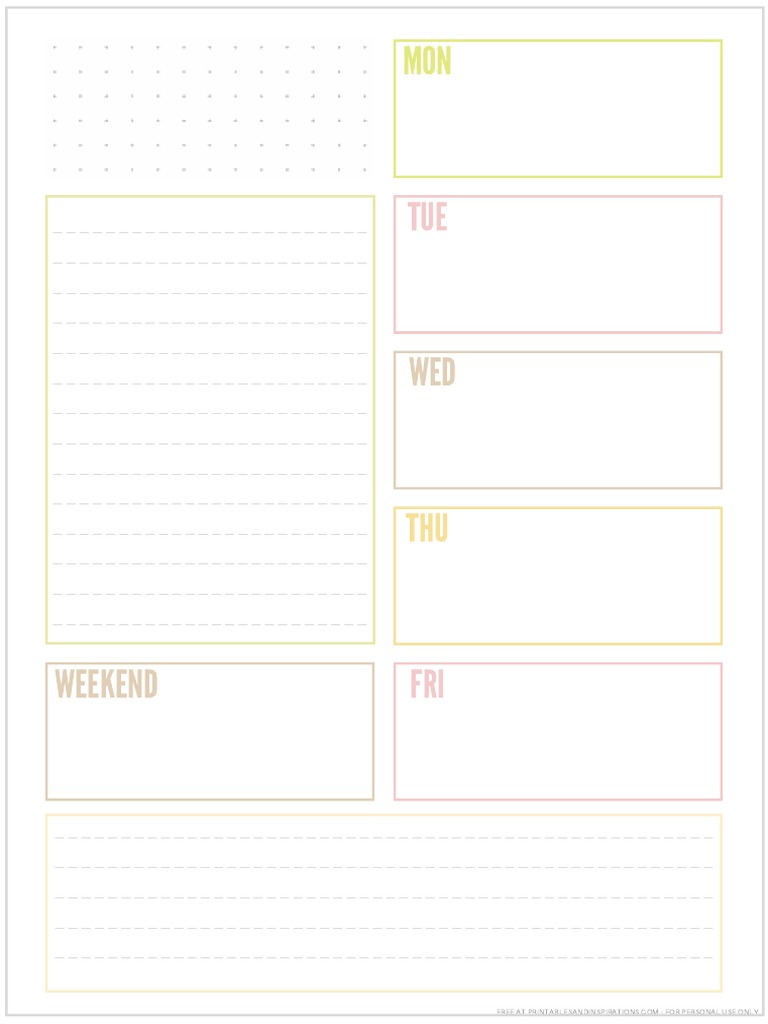 Teacher Weekly Planner A4 | PDF