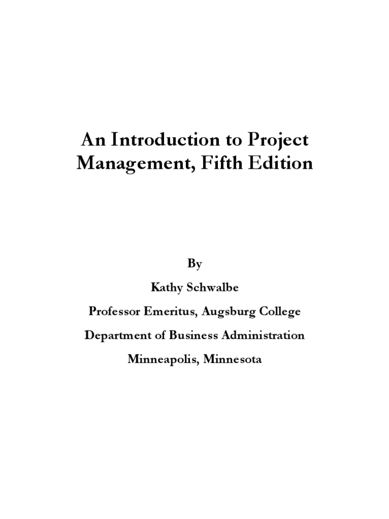 An Introduction To Project Management, Fifth Edition | Download Free ...