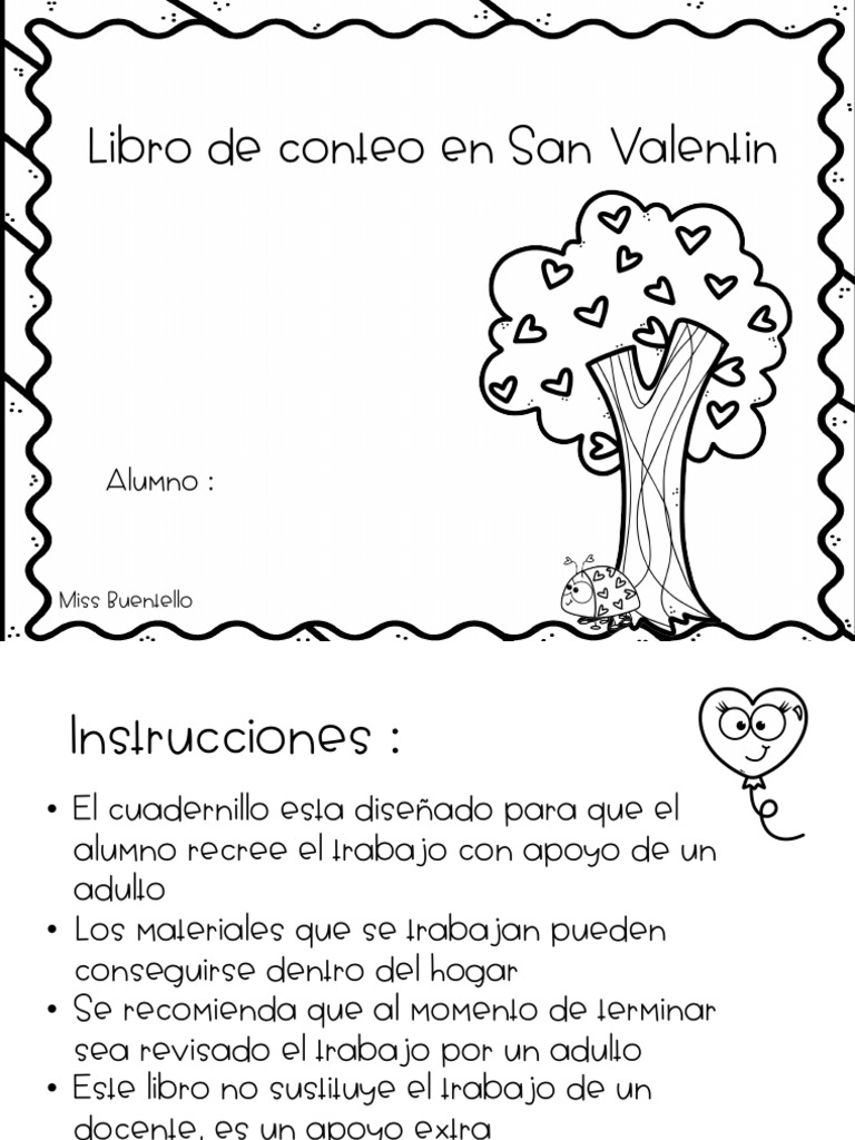 Libro de Matemáticas San Valentin Miss Buentello | PDF