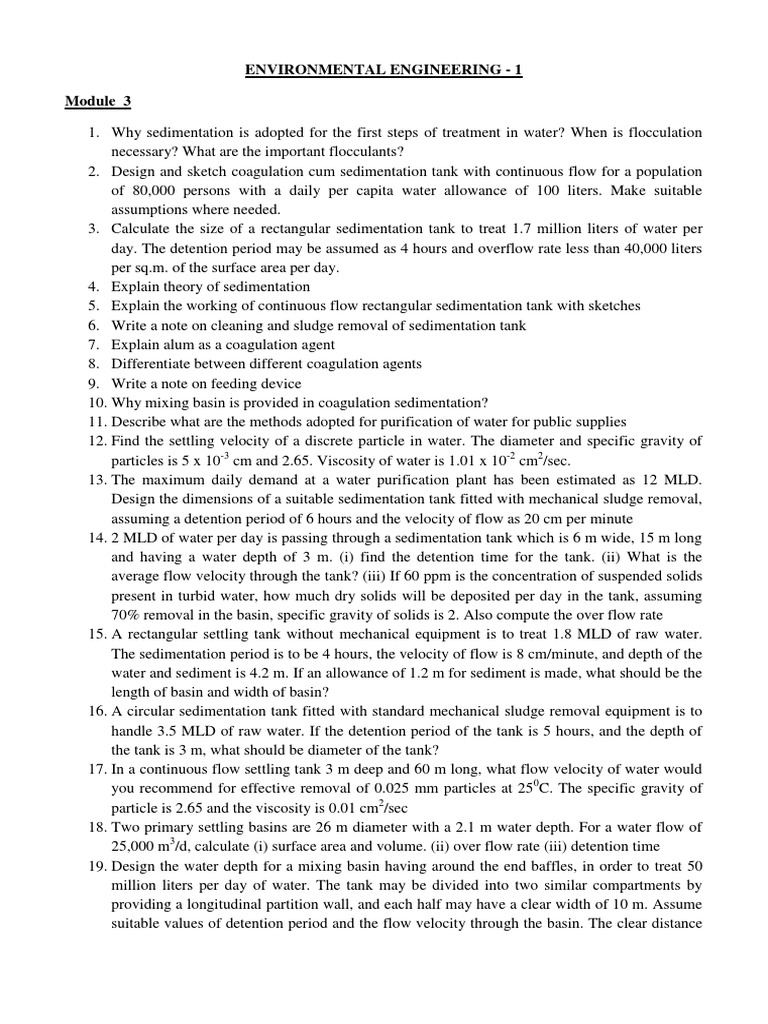 Ee Mod 3 and 4 | PDF | Water Purification | Filtration