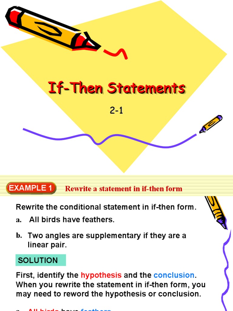 If ThenStatements | Download Free PDF | Logical Expressions | Logical ...