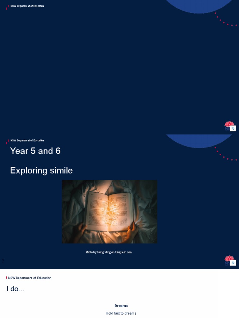 Week 3 Learning Package 1 Year 5 - 6 English - Exploring Simile | PDF ...