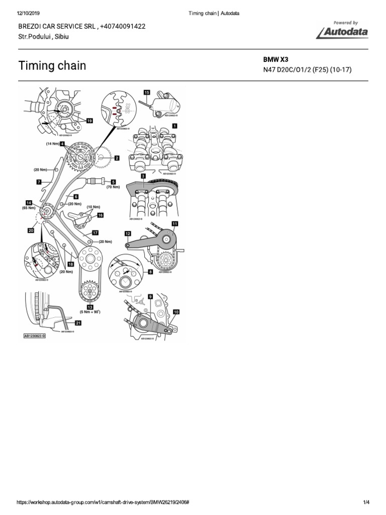 Installation And Maintenance Procedure For A Camshaft Timing Chain