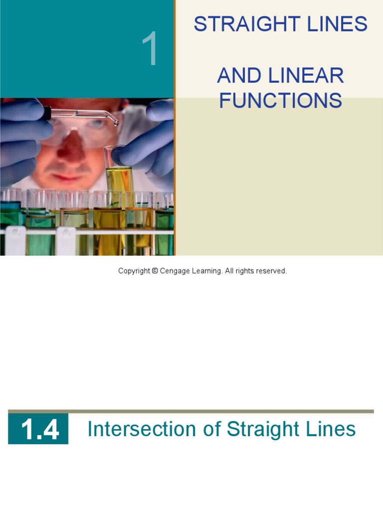 Linear - Functions - Intersection - of - Straight - Lines Part 2 | PDF ...