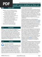 LitCharts Fame Is A Fickle Food | PDF | Metre (Poetry) | Poetry