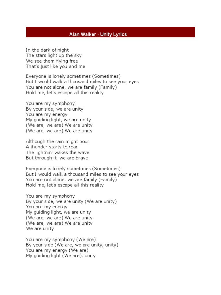 Alan Walker Lyrics | PDF
