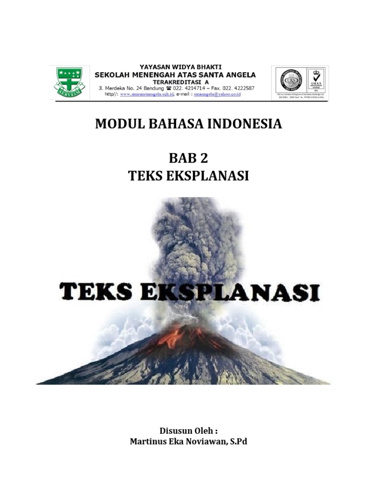 Modul Teks Eksplanasi Xi | PDF