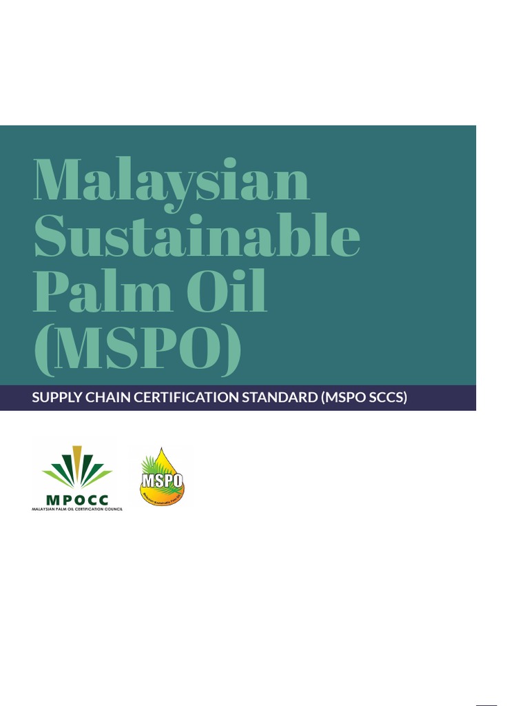 MSPO SC Certification STD | PDF | Supply Chain | Palm Oil