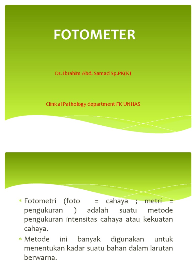 FOTOMETER | PDF