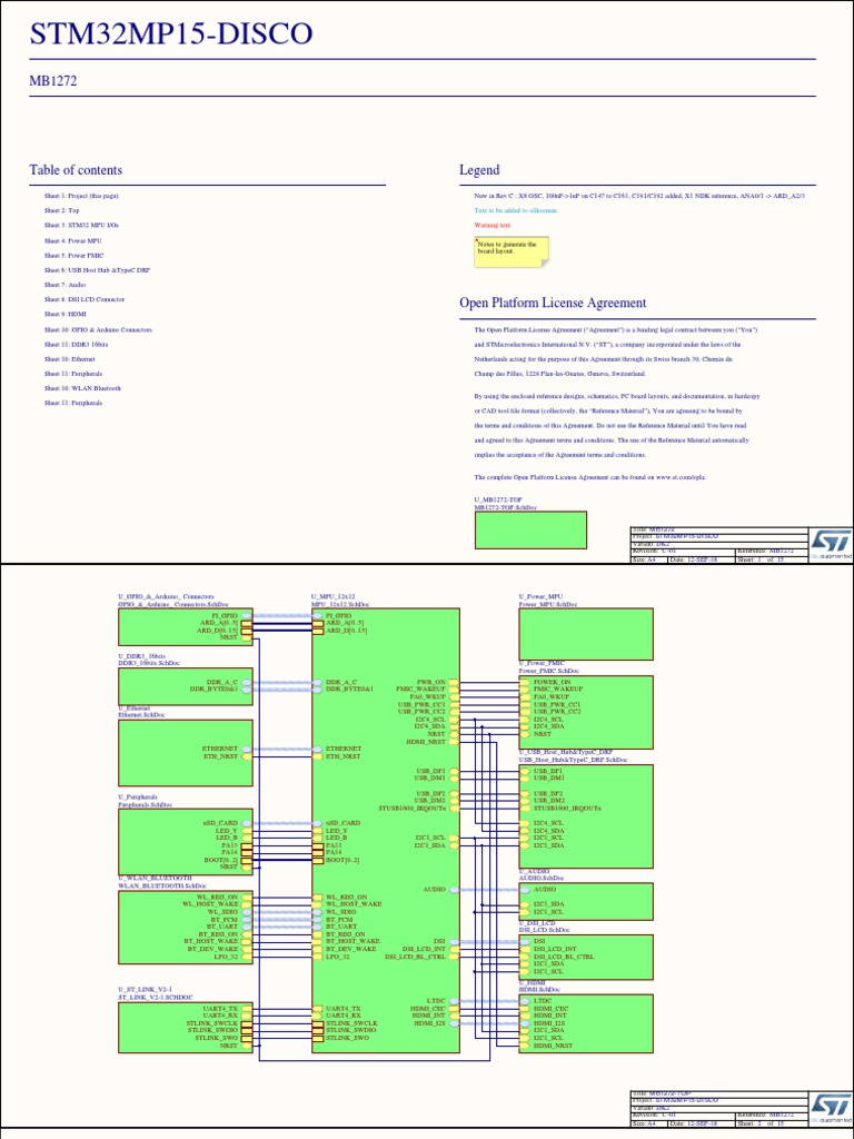STM32MP15-DISCO Schematic Overview | PDF | Computer Architecture ...