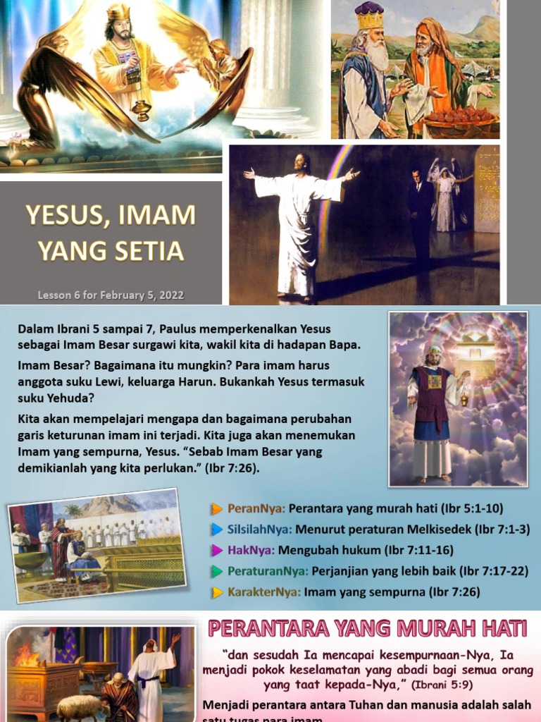 Yesus: Imam Besar Menurut Melkisedek | PDF