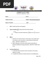 PerDev Q2 Module-3 FamilyStructuresAndLegacies-EDITED | PDF | Family ...