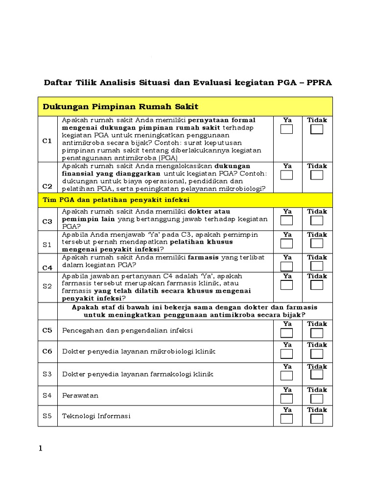 Lampiran Daftar Tilik Pga Ppra | PDF